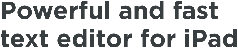 Textastic - Text, Code, and Markup Editor with Syntax Highlighting ...