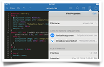 Textastic - Text, Code, and Markup Editor with Syntax Highlighting - FTP, SFTP, Dropbox - for iPad