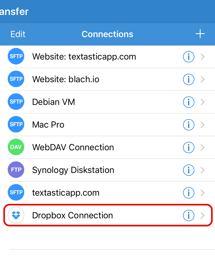 Dropbox Connections — Textastic 10.5.2 documentation Dropbox Connections — Textastic 10.5.2 documentation